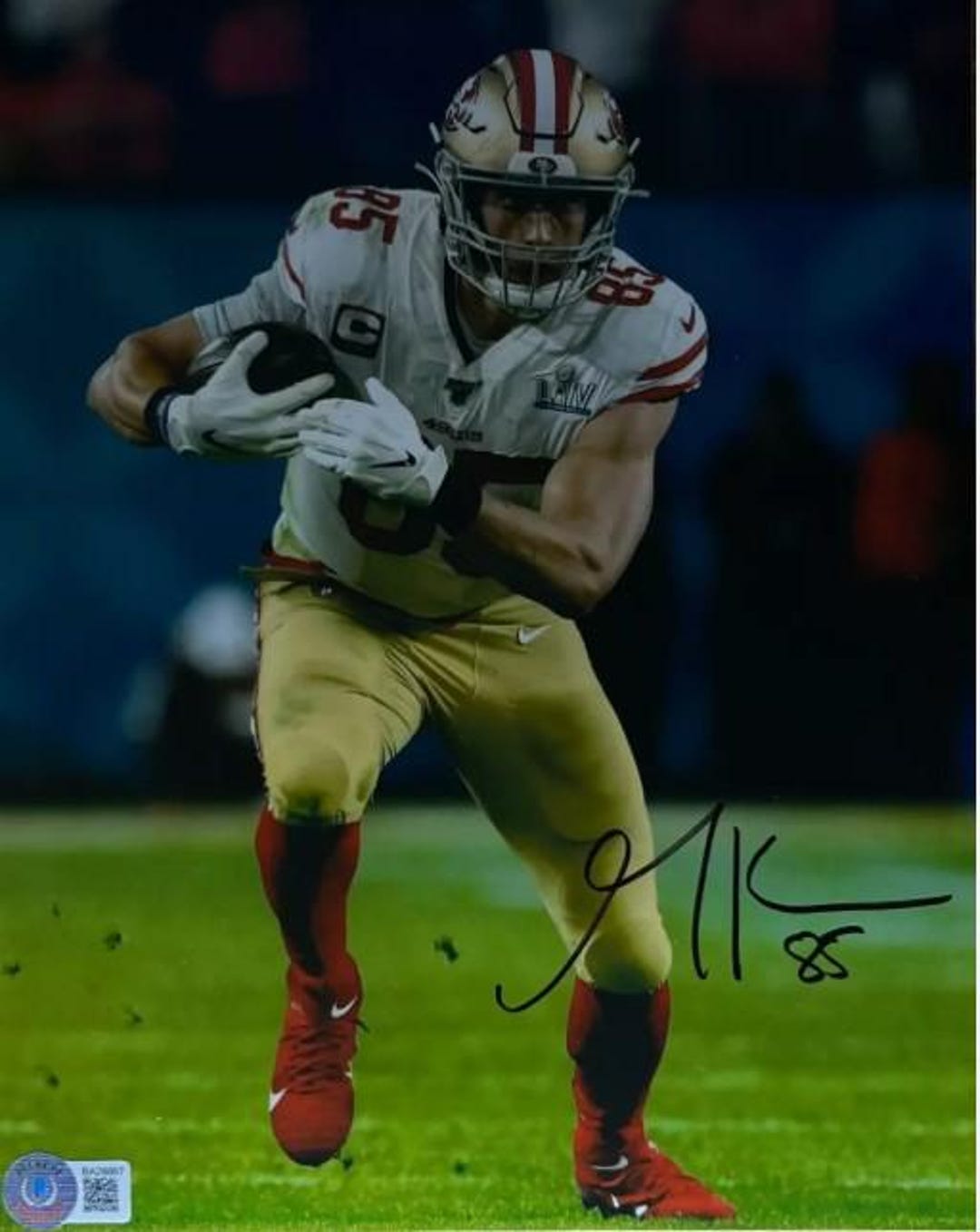 George Kittle Signed Autograph 8x10 Photo San Francisco 49ers Beckett ...