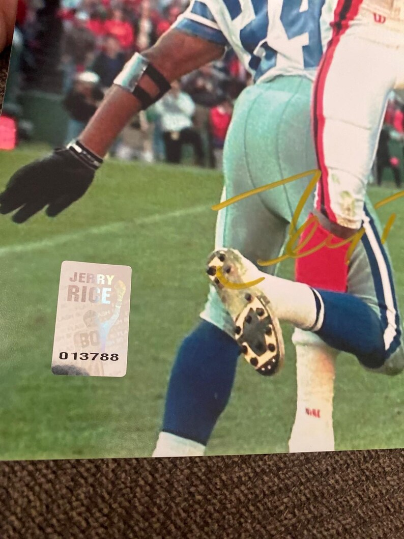 Jerry Rice San Francisco 49ers Signed Autographed 8x10 Photojerry Rice ...