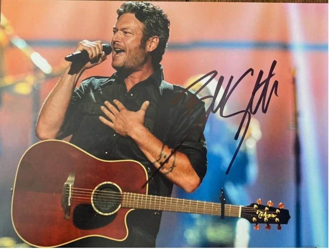 Blake Shelton Signed Autographed 8x10 Photo Country Music the Voice COA ...
