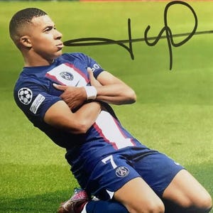 Kylian Mbappe PSG France Autographed Signed 8x10 Photo Football MLS W ...