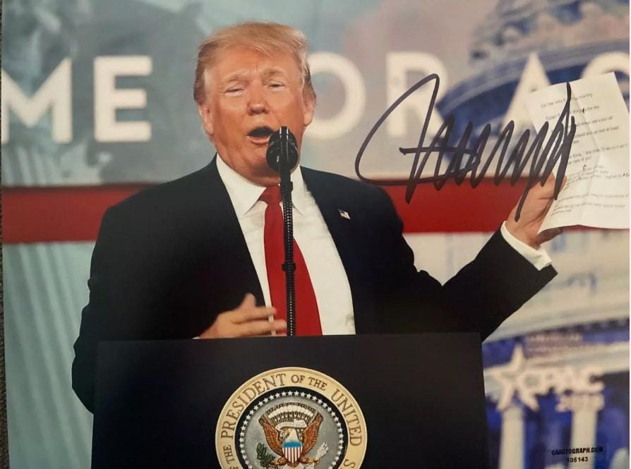 Donald Trump Signed Autographed 8x10 Photo W/ COA - Etsy