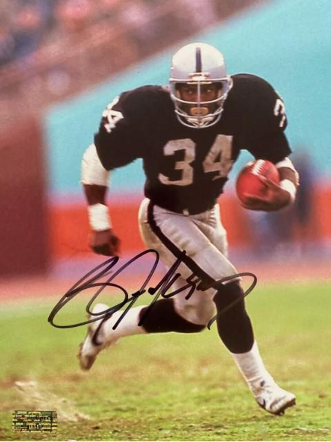 Bo JACKSON Signed Autographed 8x10 Photo RAIDERS - COA - Etsy