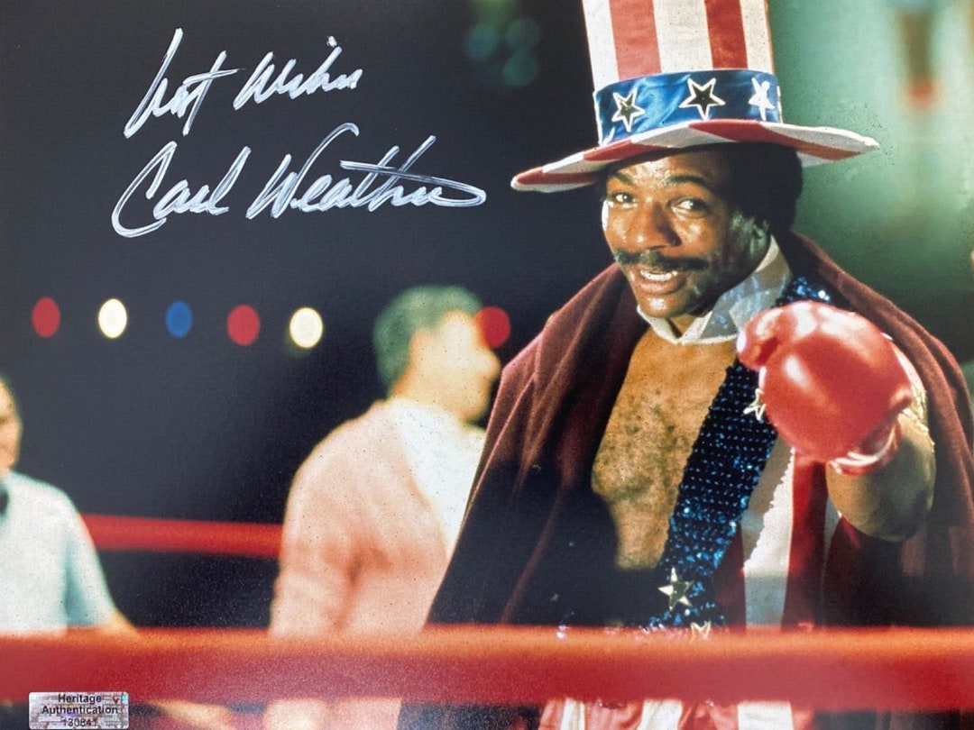 Carl Weathers Signed Autographed 8x10 Photo Rocky Apollo Creed -- COA ...