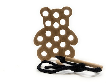 Wooden Lacing Card - Etsy