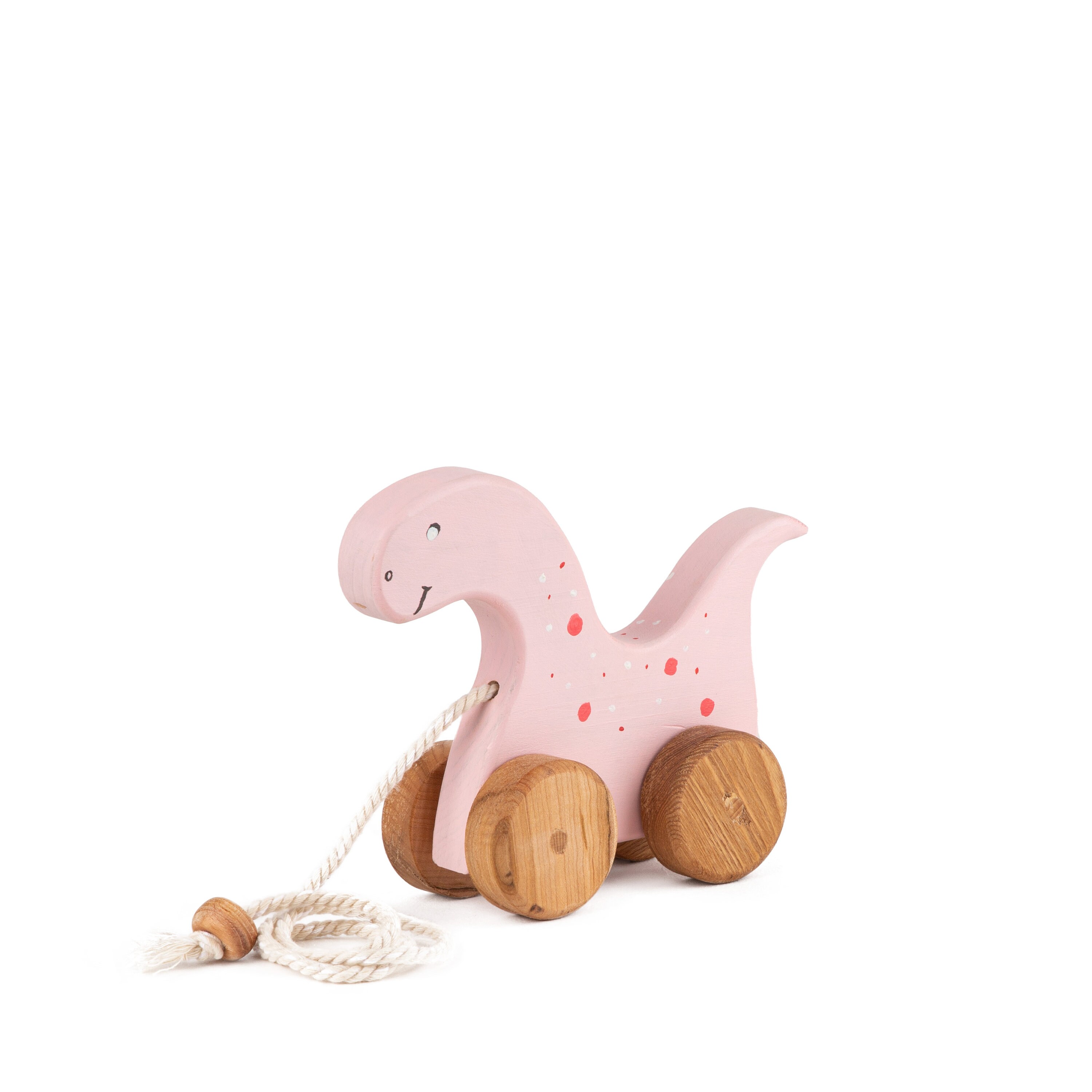 Wooden Pull Along Dino Toy for Toddler Wooden Push and Pull Toddler Toy ...