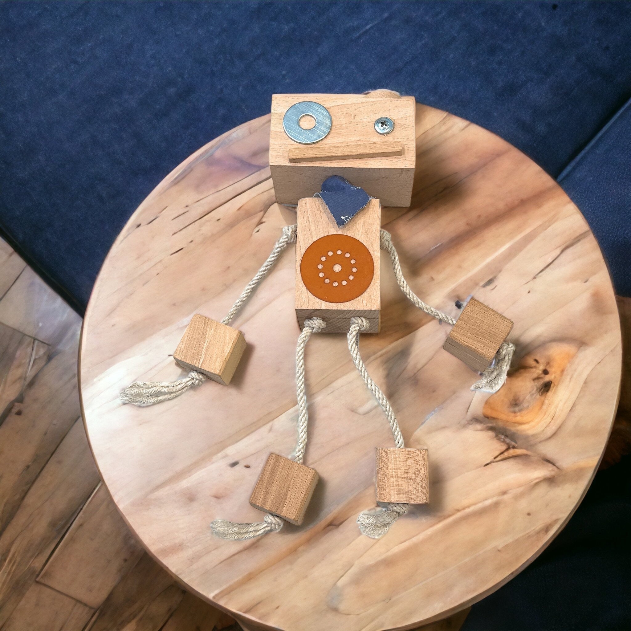 Handmade Wooden Robot - Unique Home Decor - Toy for Kids - Perfect Gift ...
