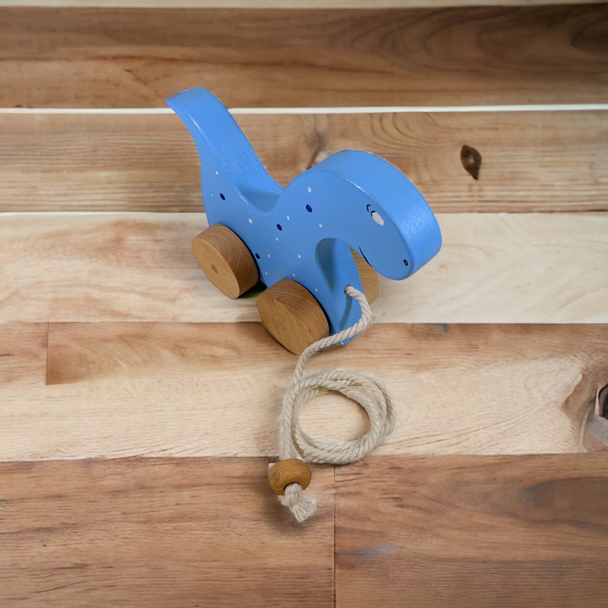 Wooden Pull-along Dinosaur Toy 1st Birthday Gift Push and - Etsy Australia