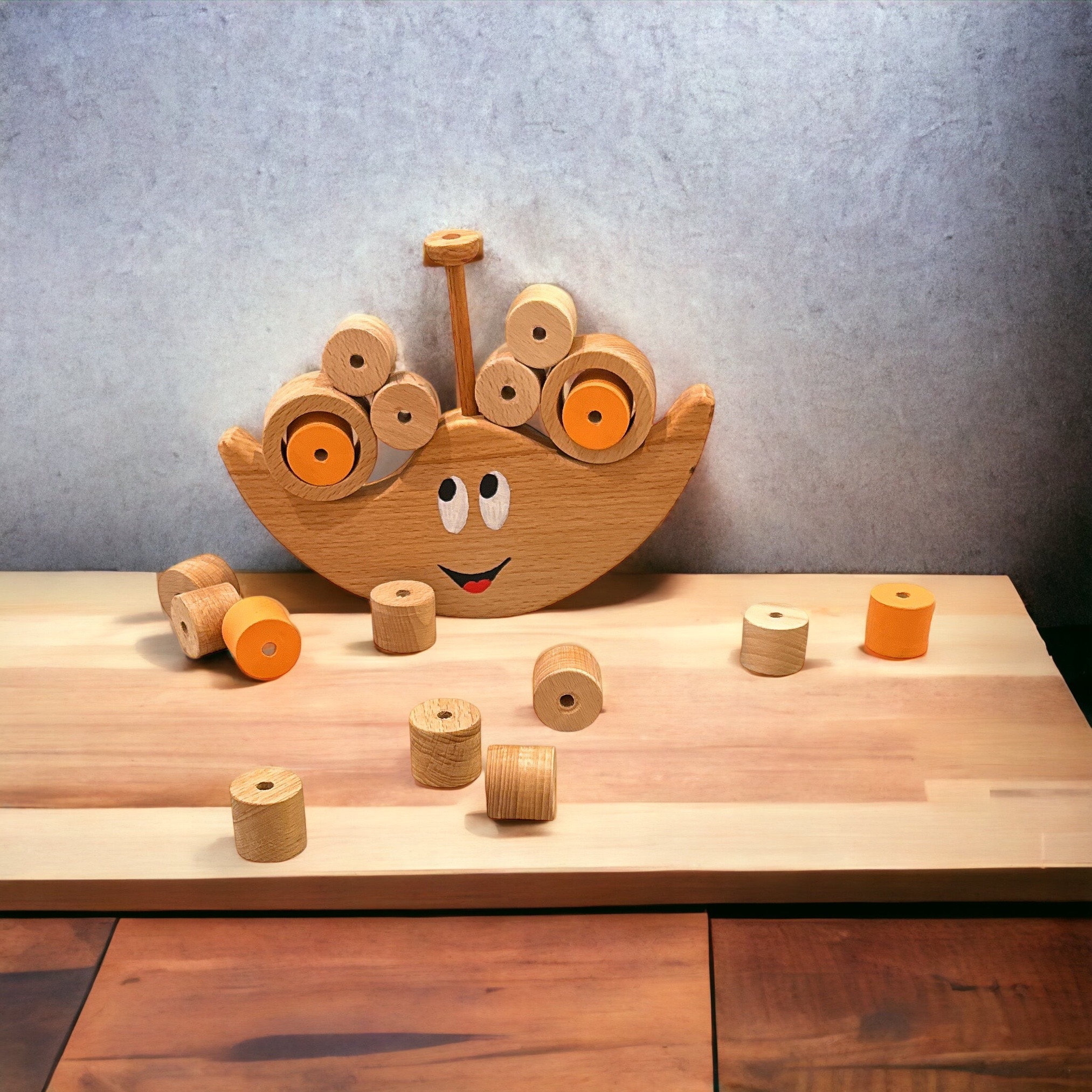 Montessori Wooden Balance Toy for Toddlers Handcrafted - Etsy