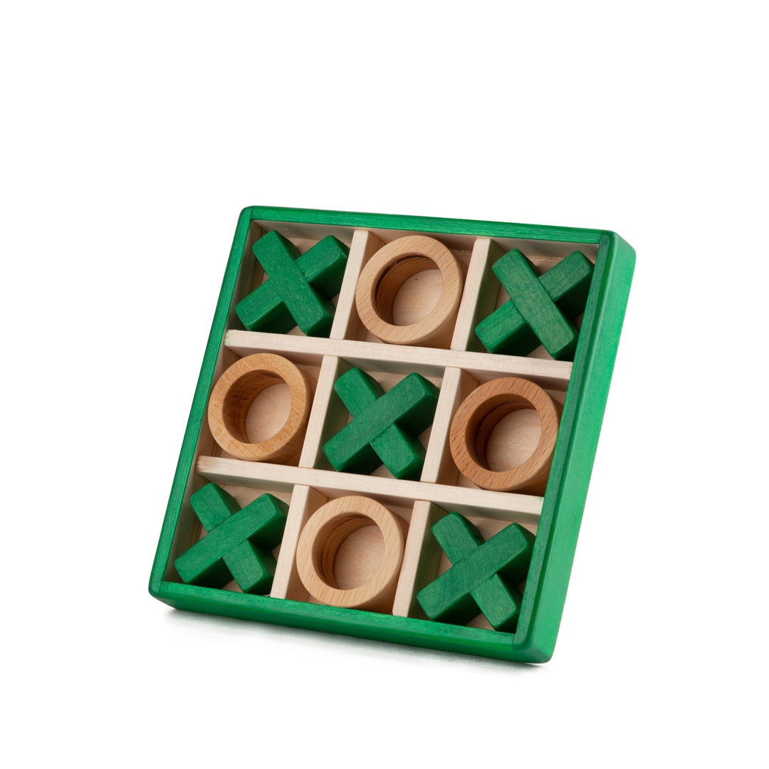Wooden Tic Tac Toe Tabletop Game Set Wooden XOXO Game for Kids Tic Tac ...