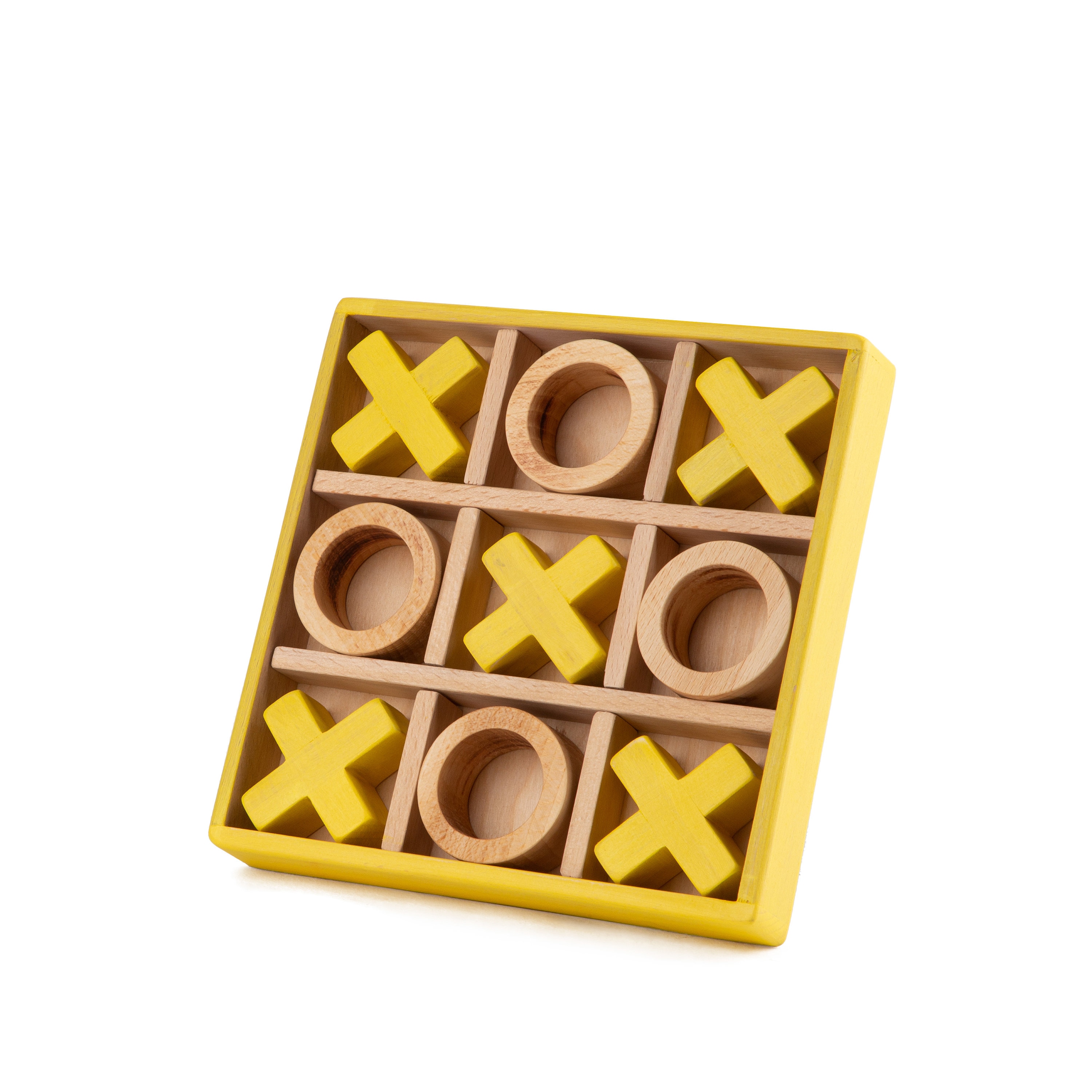 Tic Tac Toe Board Game Wooden XO Family Game Strategy Board Educational ...