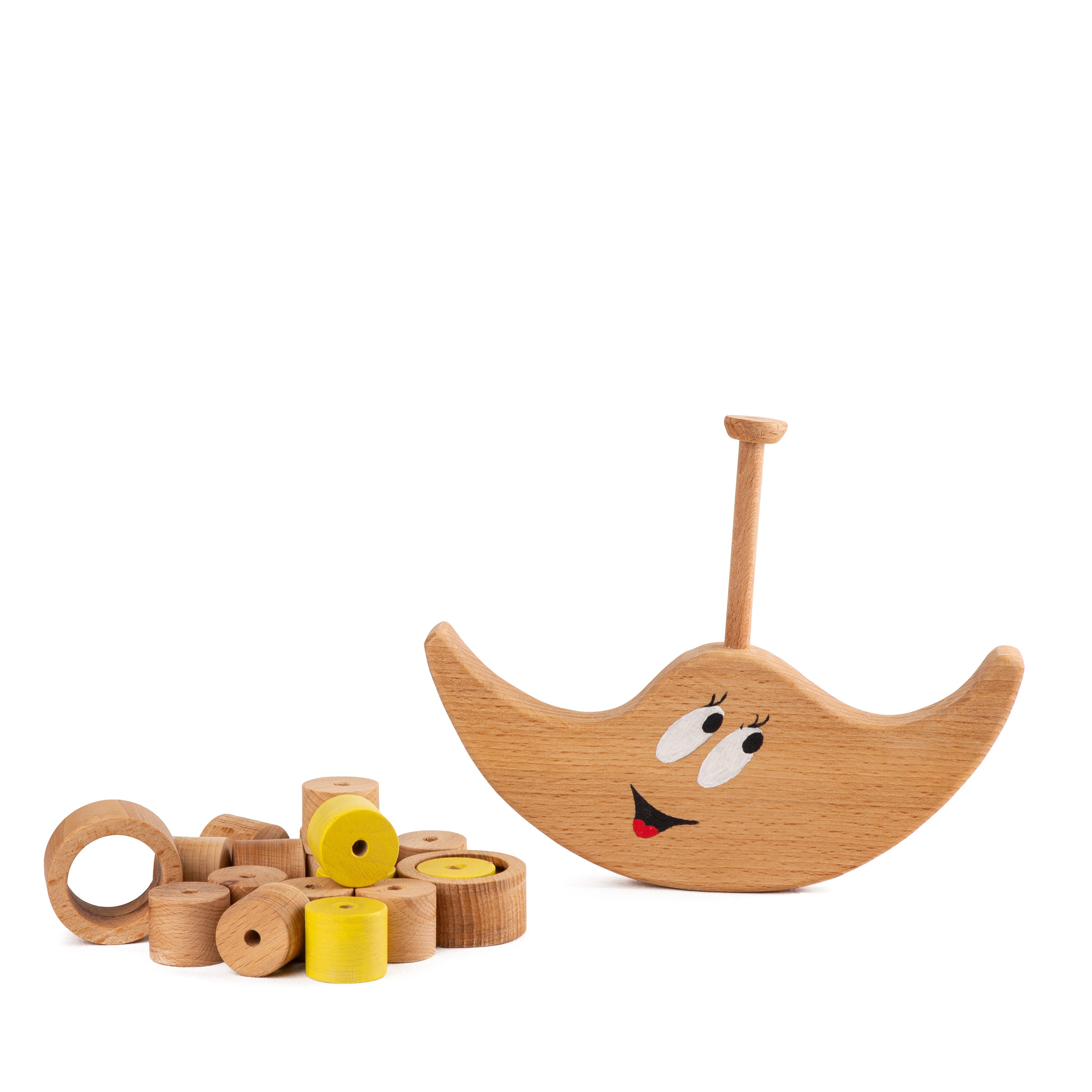 Wooden Balance Game for Kids - Natural Montessori Waldorf Toy - Eco ...