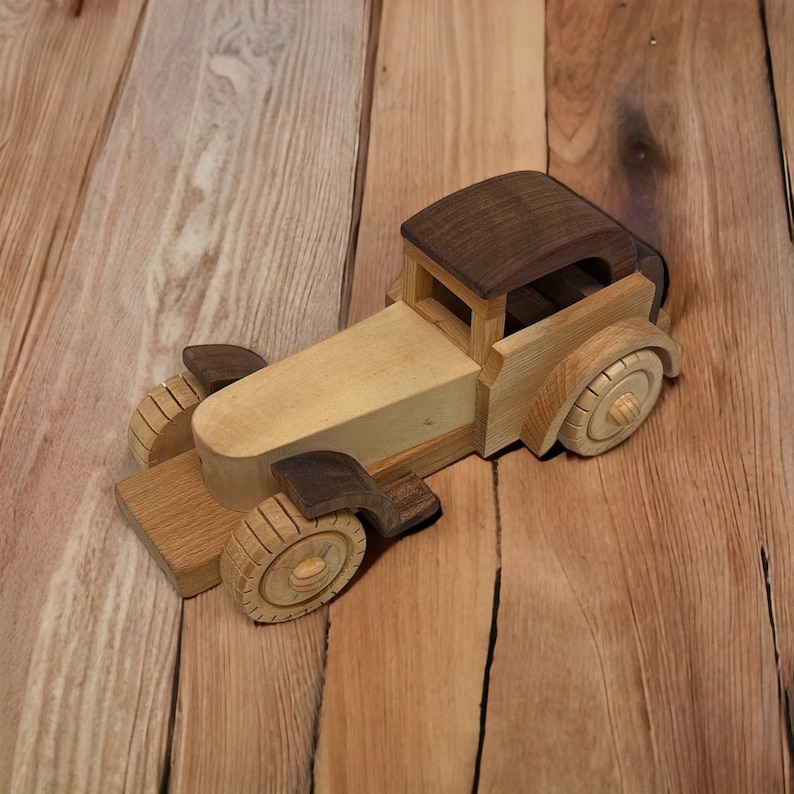 Wooden Retro Car Handmade Classic Car Toy for Kids Gift for Car Lovers ...