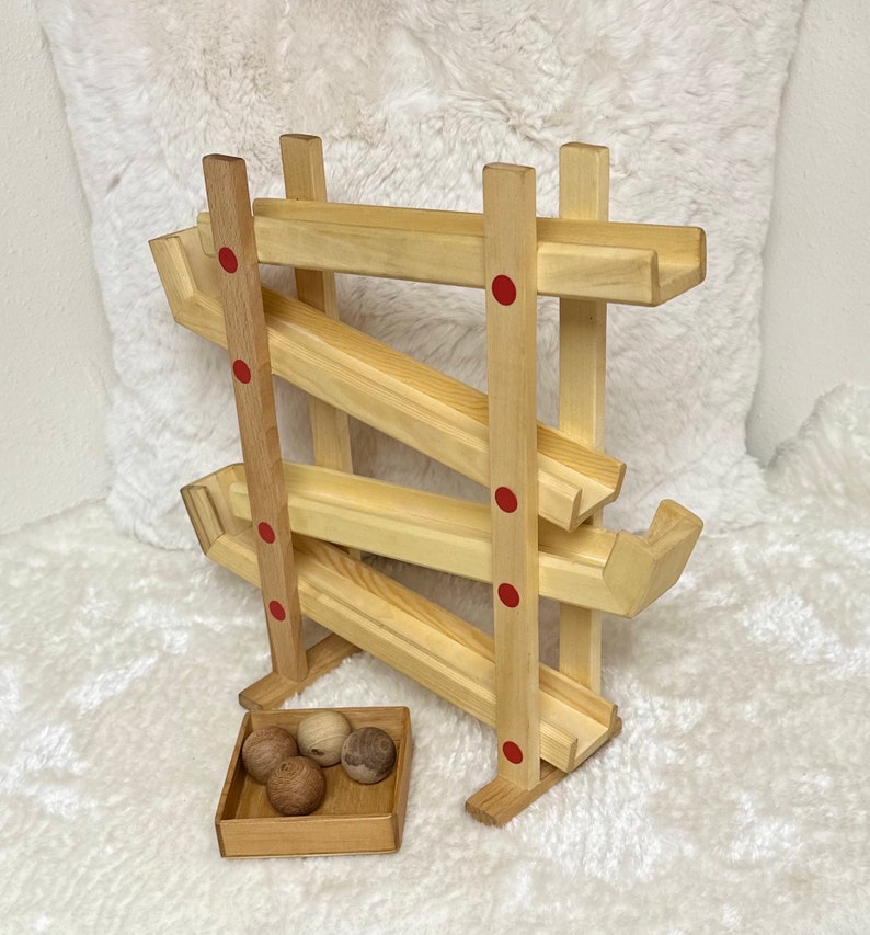 Handcrafted Wooden Ball Tracker Sustainable, Safe, and Fun Improve ...