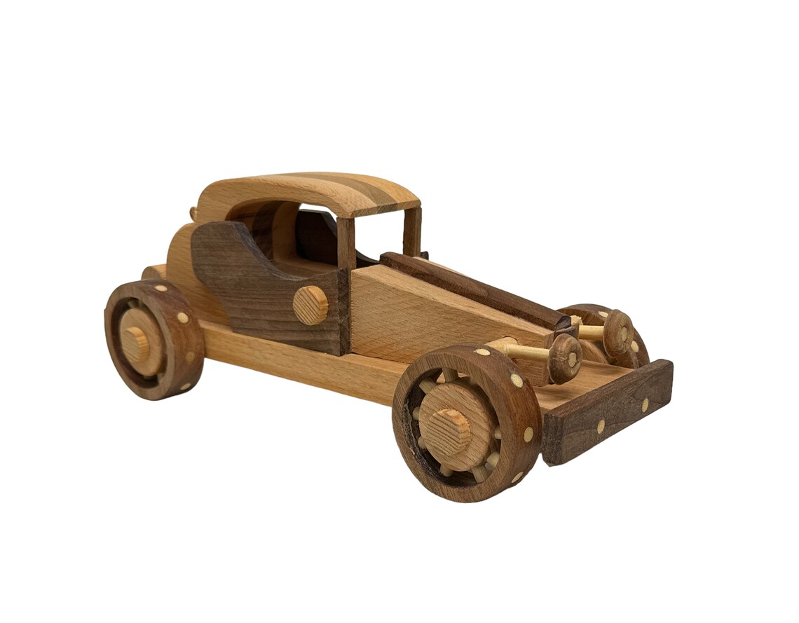 Handmade Wooden Retro Car Toy | Unique Gift for Kids and Adults ...