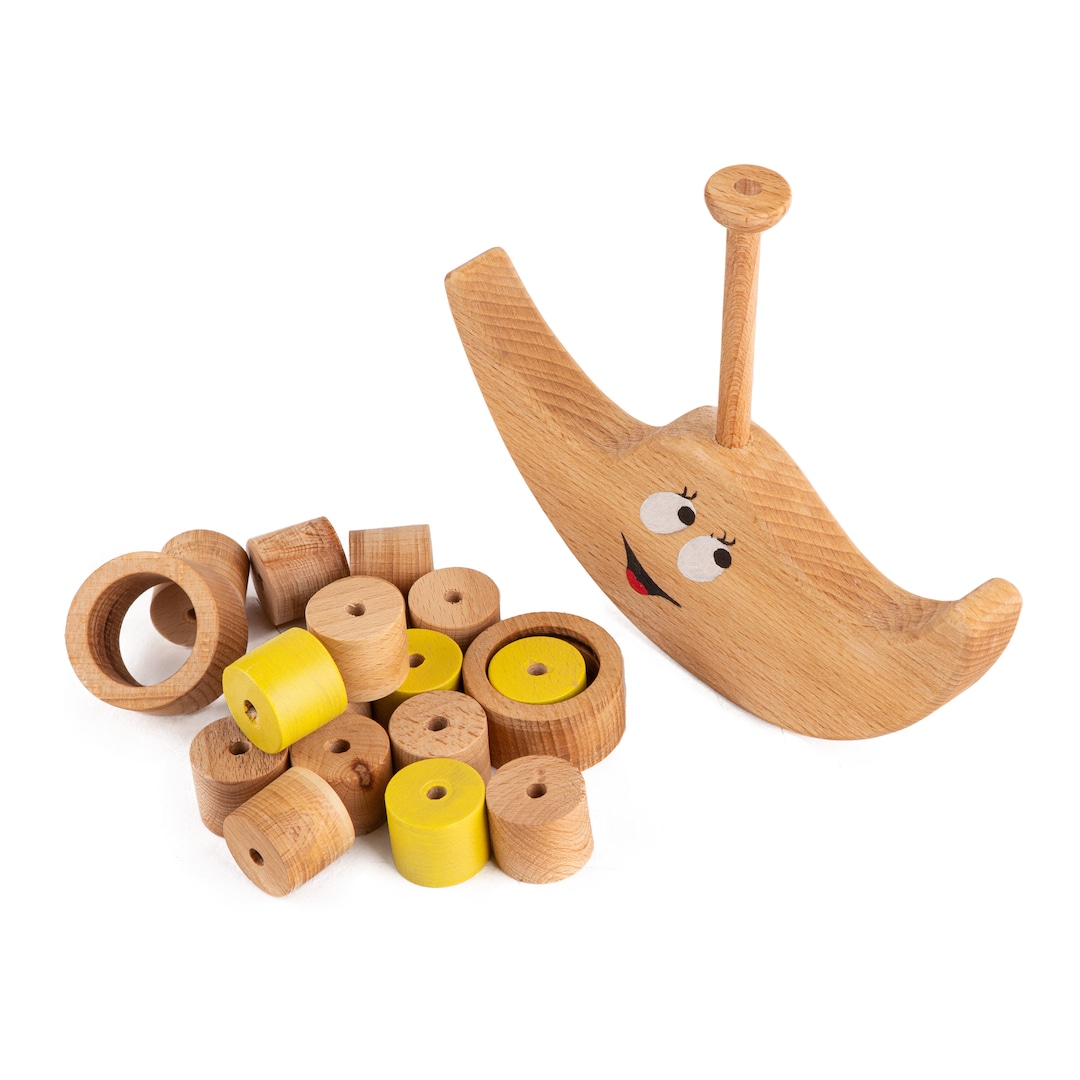 Wooden Balance Game for Kids - Natural Montessori Waldorf Toy - Eco ...
