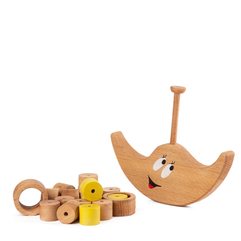 Wooden Balance Game for Kids Natural Montessori Waldorf Toy Eco ...