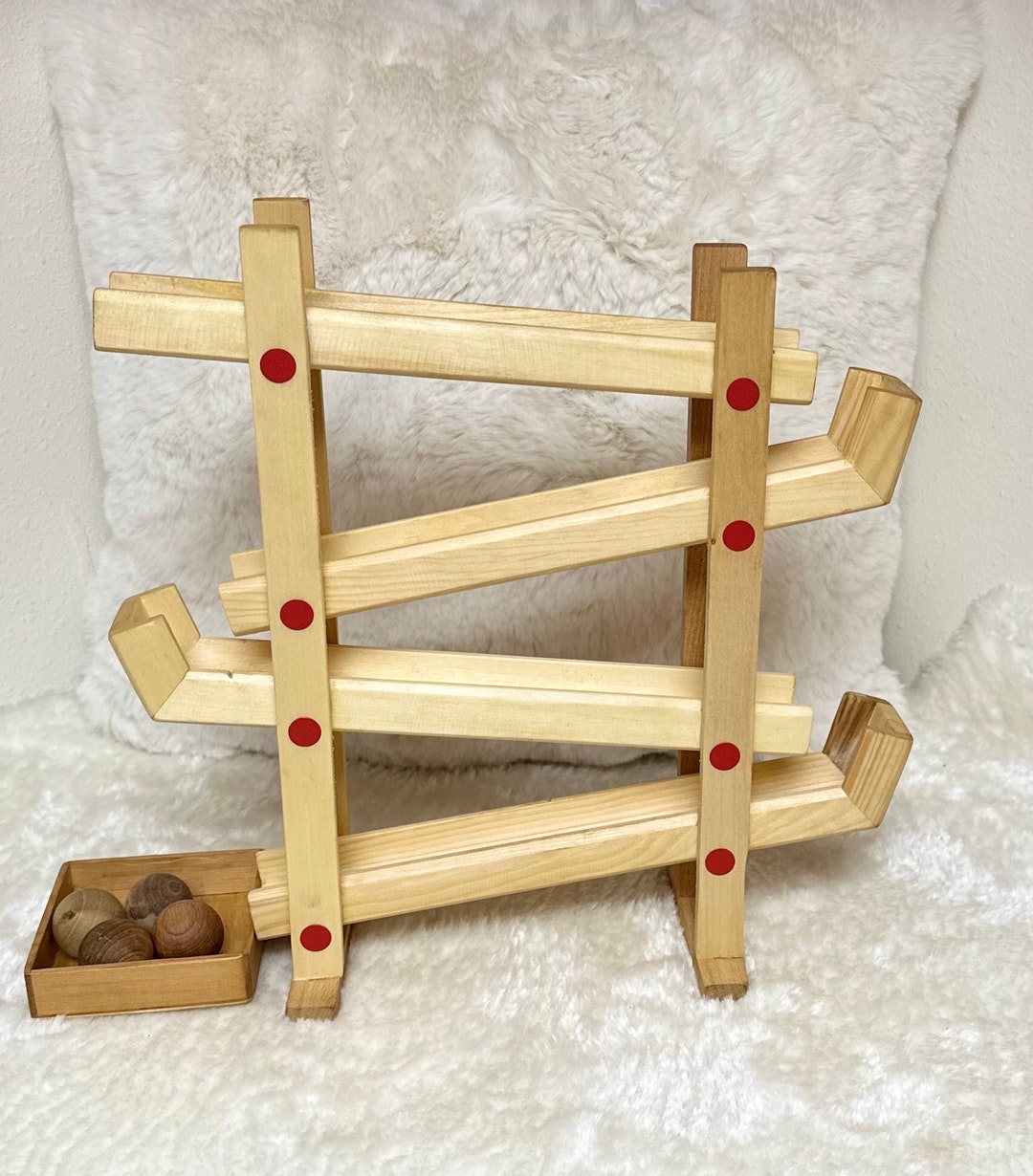 Handcrafted Wooden Ball Tracker Sustainable, Safe, and Fun Improve ...