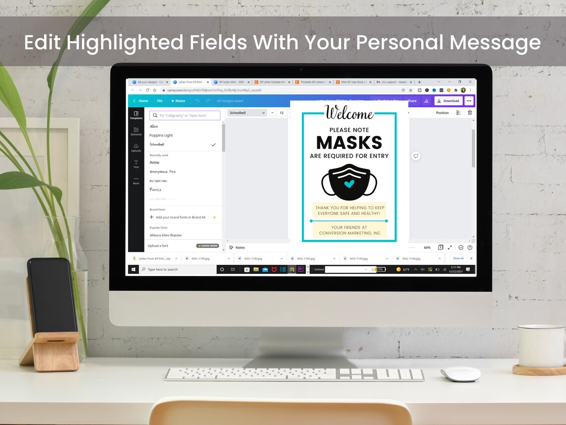 Editable Mask Sign for Business, Business Mask Sign, Printable Mask ...