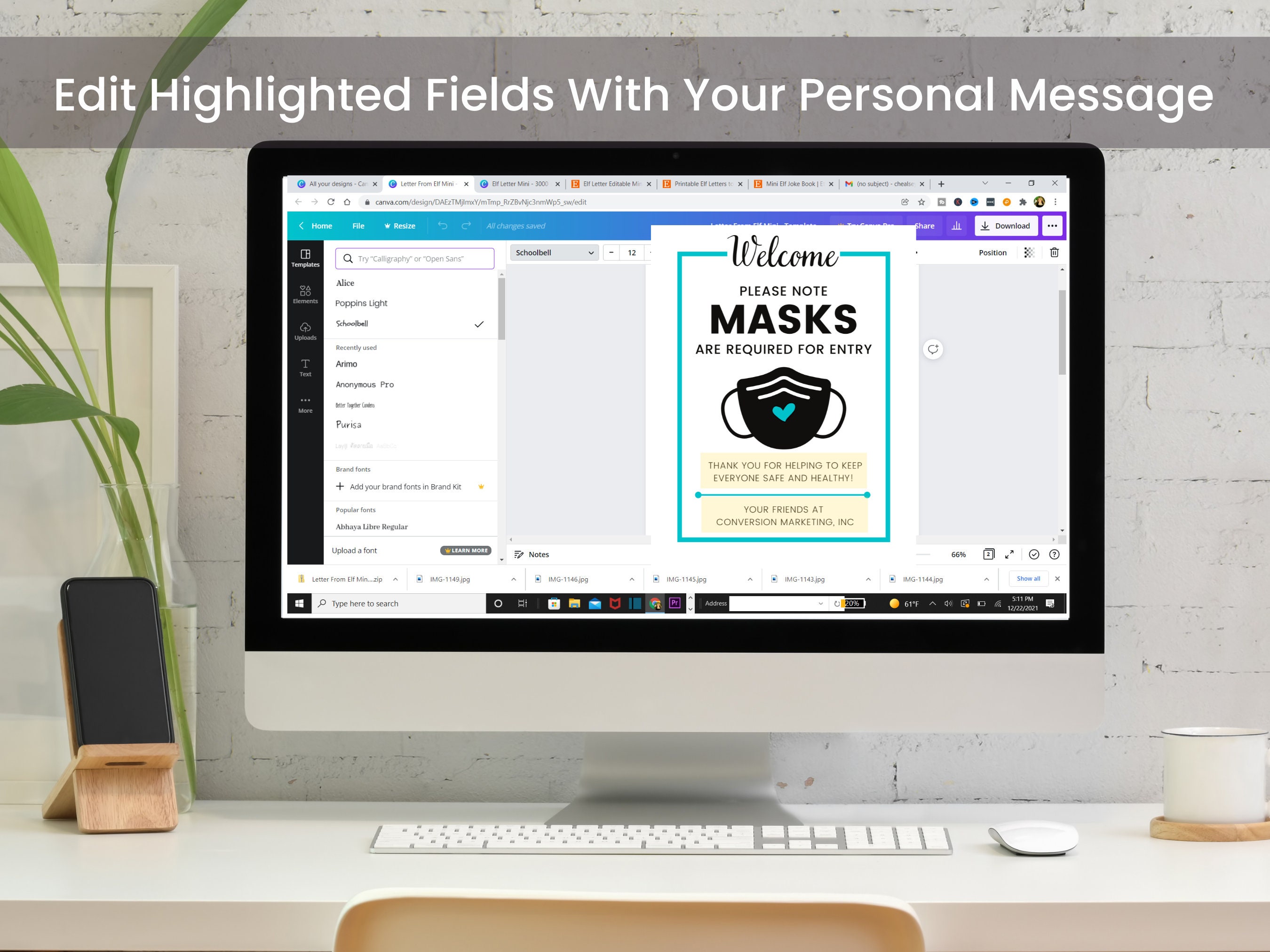 Editable Mask Sign for Business, Business Mask Sign, Printable Mask ...