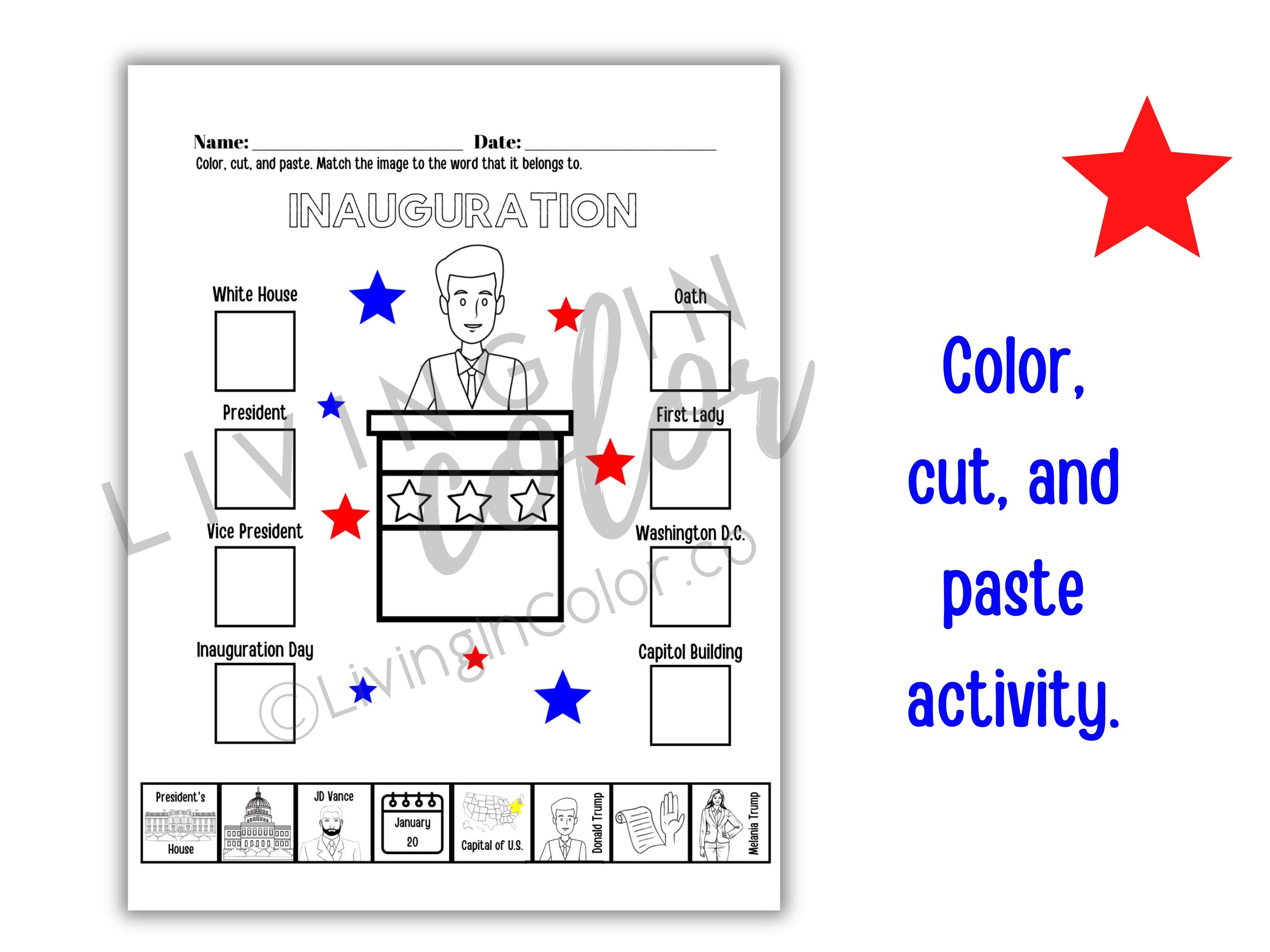 2025 Presidential Inauguration Day Lesson and Activities, Donald Trump ...