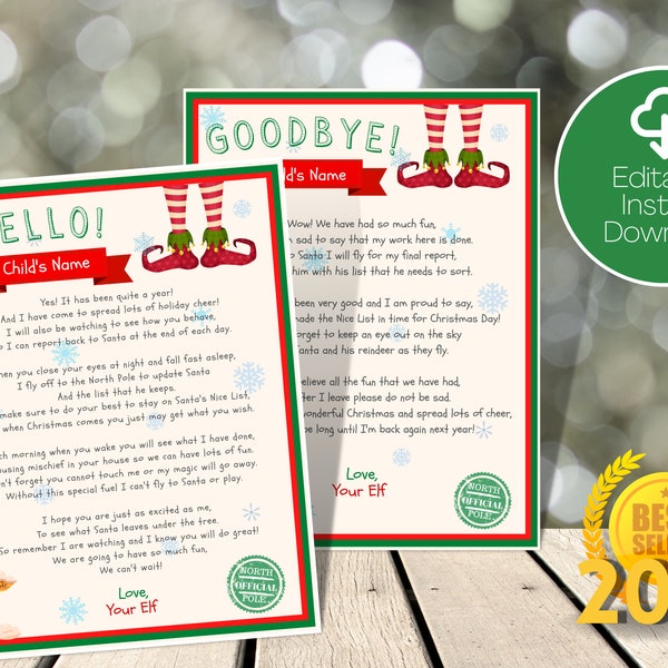 First Time Elf Arrival Letter - Etsy