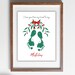 Printable Christmas Footprint Art Craft, Kids Christmas Craft ...