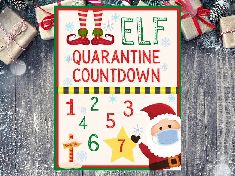 Elf Quarantine Kit Printable Elf Quarantine Letter Printable | Etsy