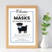 Mask Required Sign, Editable Mask Sign for Veterinary, Printable Mask ...