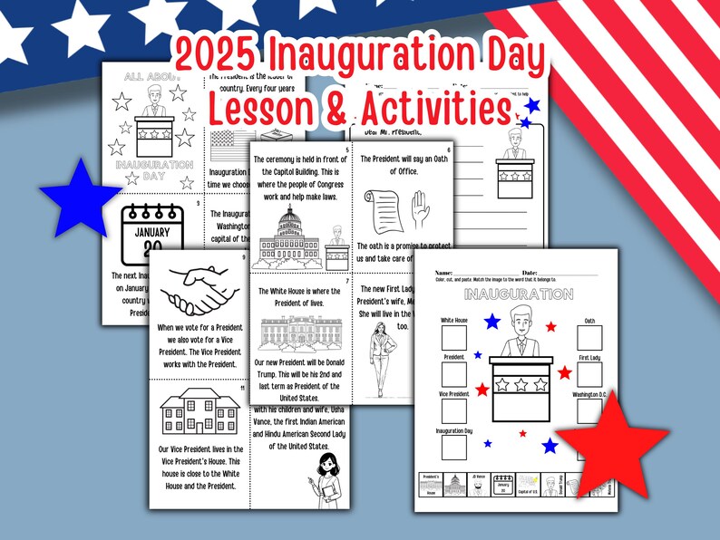 2025 Presidential Inauguration Day Lesson and Activities, Donald Trump ...