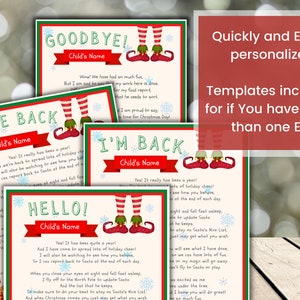 Editable Elf Arrival Letter, Elf Goodbye Letter, Elf Welcome Back ...