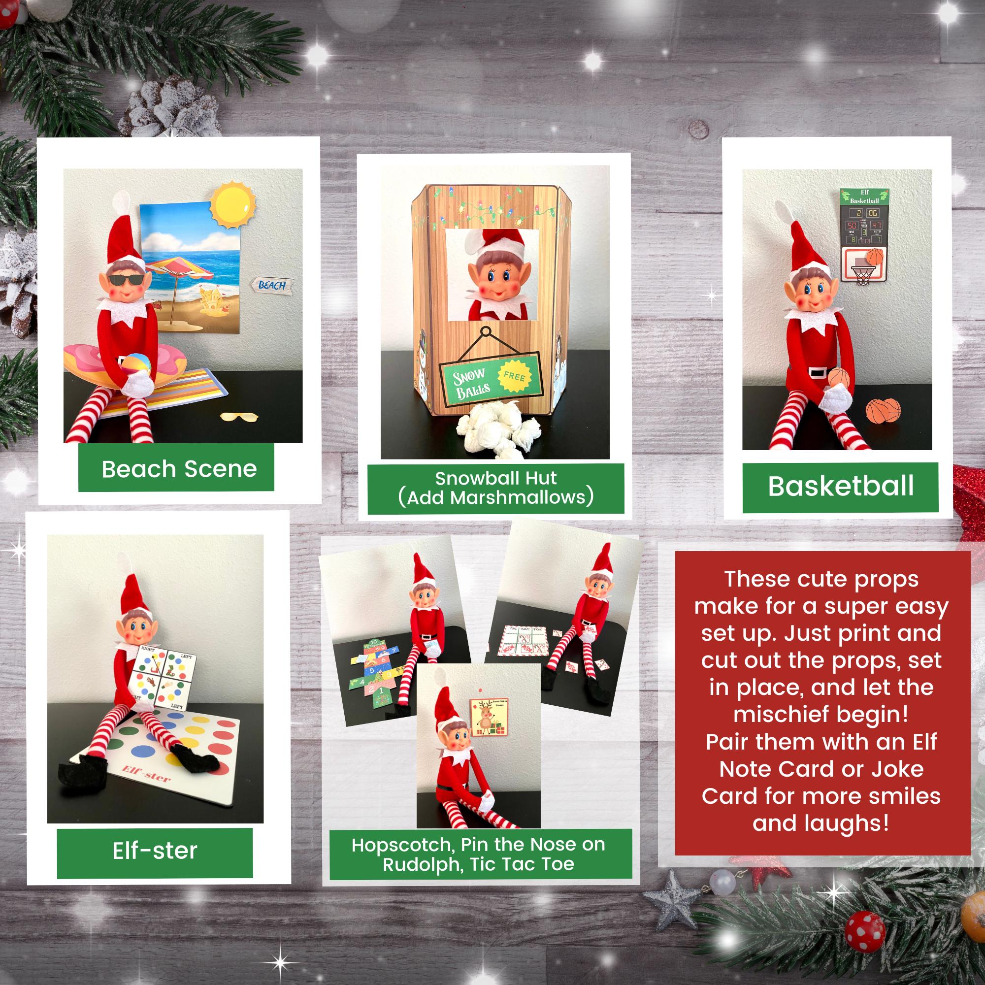 Printable Elf Kit, Elf Bundle, 24 Days of Christmas, Elf Props, Elf ...