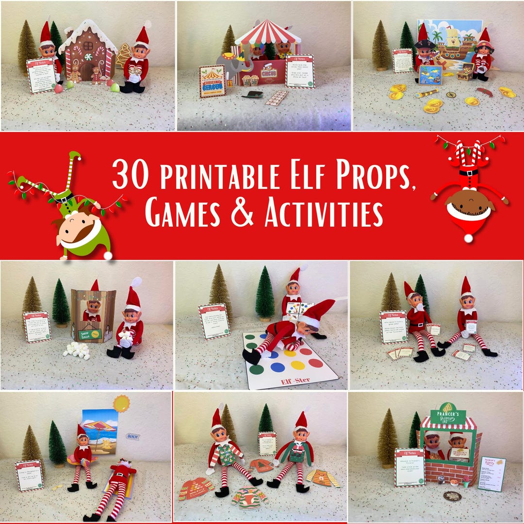 Printable 30 Day Elf Bundle | Editable Elf Kit for First Year or ...
