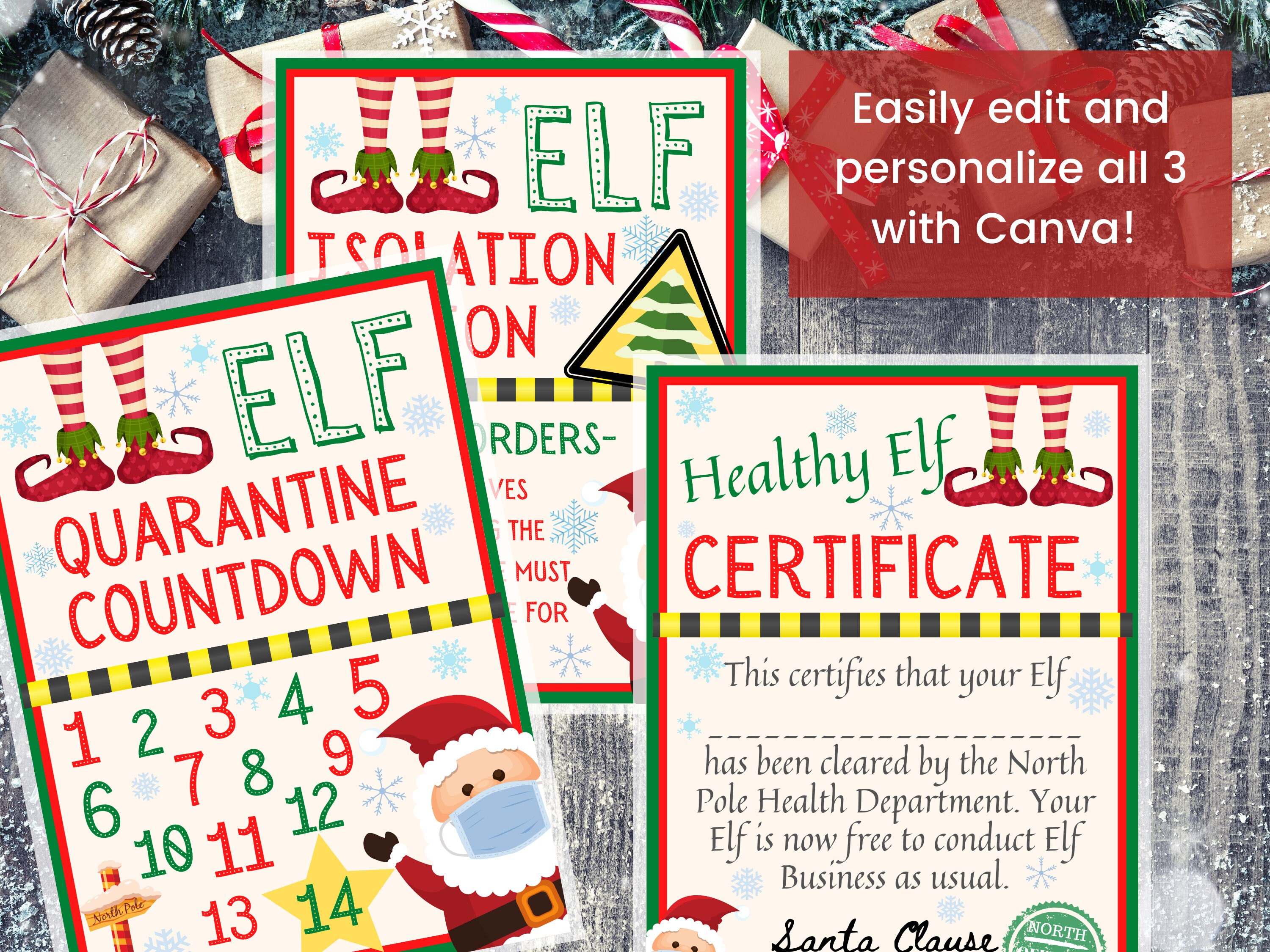 Elf Quarantine Kit Printable Elf Quarantine Letter Printable - Etsy