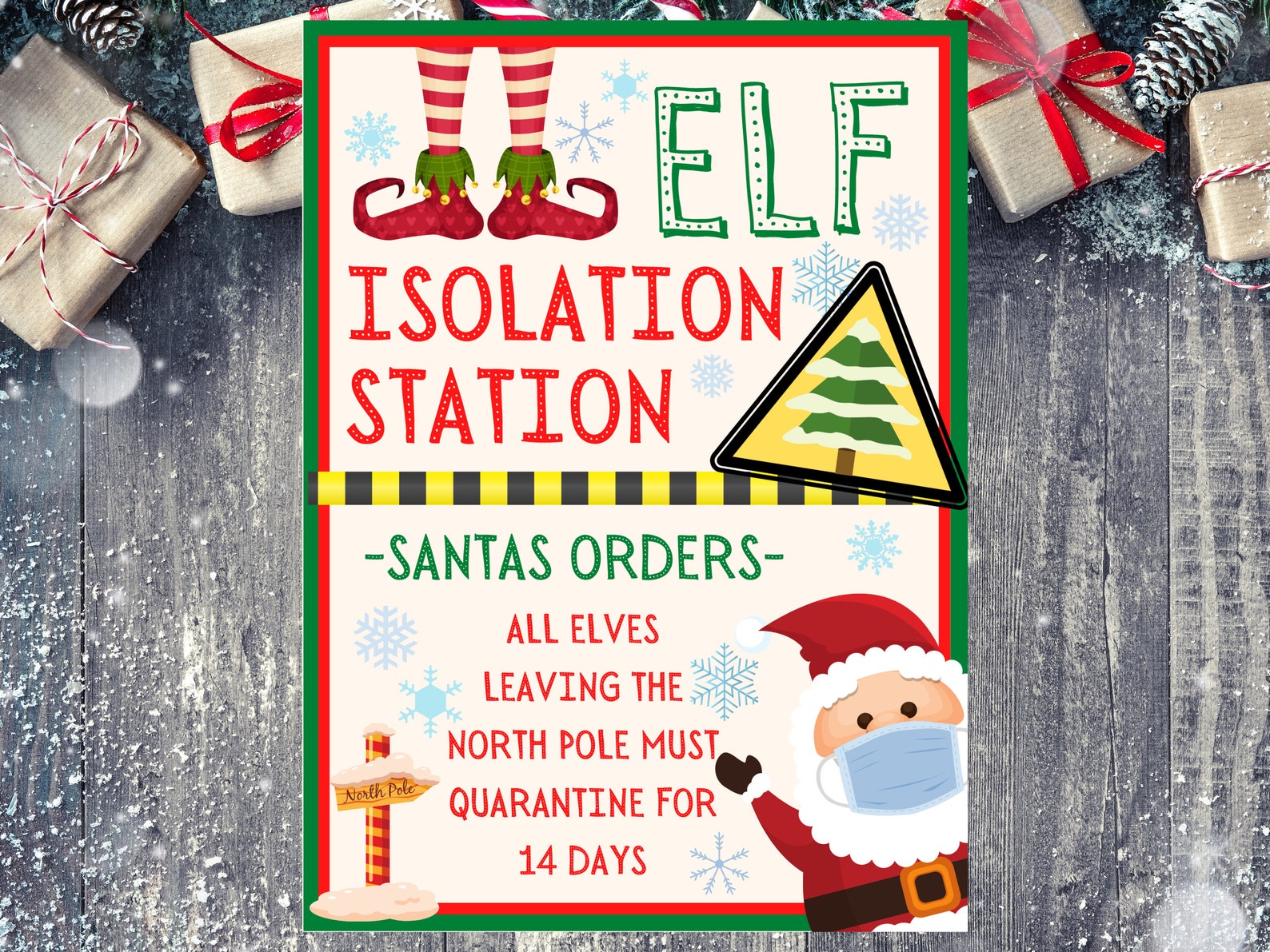 Elf Quarantine Kit Printable Elf Quarantine Letter Printable - Etsy