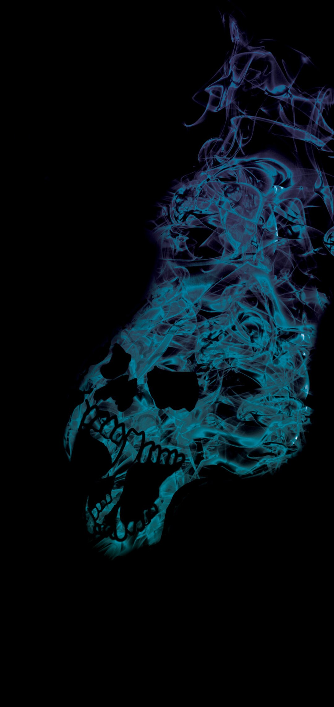 Blue Skull Wallpaper