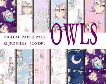 Owl Scrapbooking | Etsy