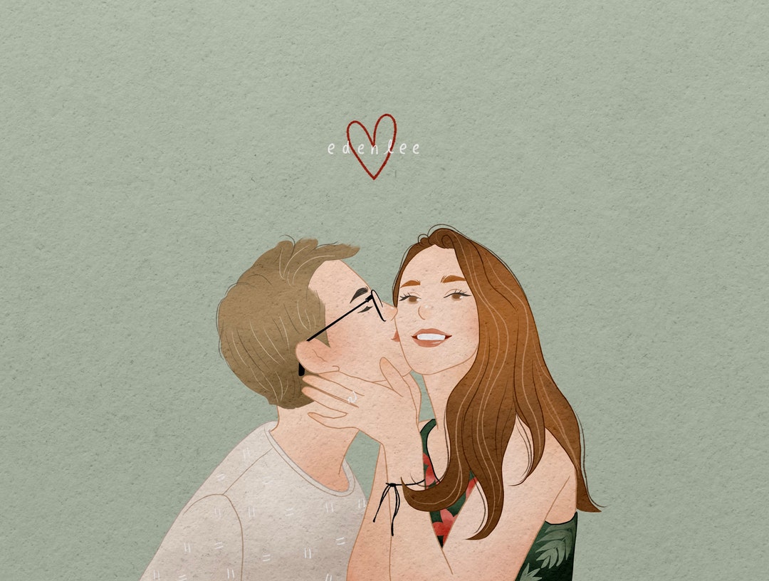 Personalized Gift, Custom Portrait, Custom Drawing, Personalized Gift ...