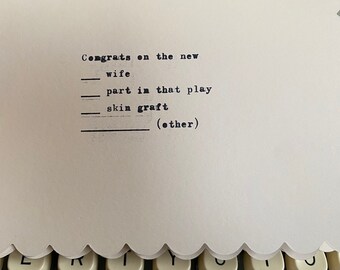 Multiple Choice Card - Etsy