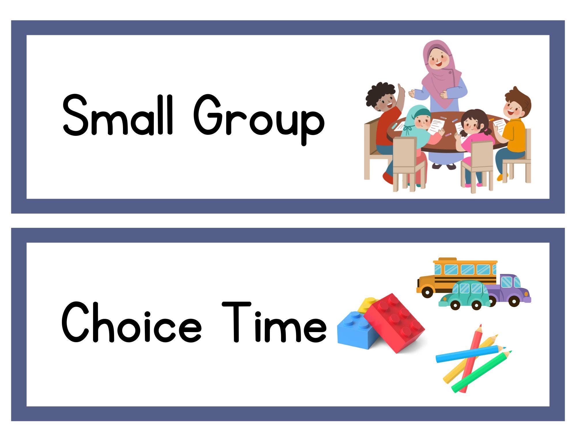 Daily Visual Schedule Preschool, Early Childhood Education - Etsy