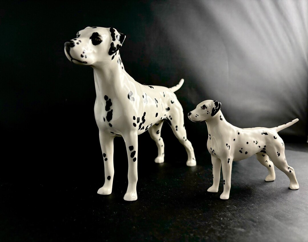 Vintage BESWICK Porcelain Dalmatian Figurine, Choose Large or Small ...