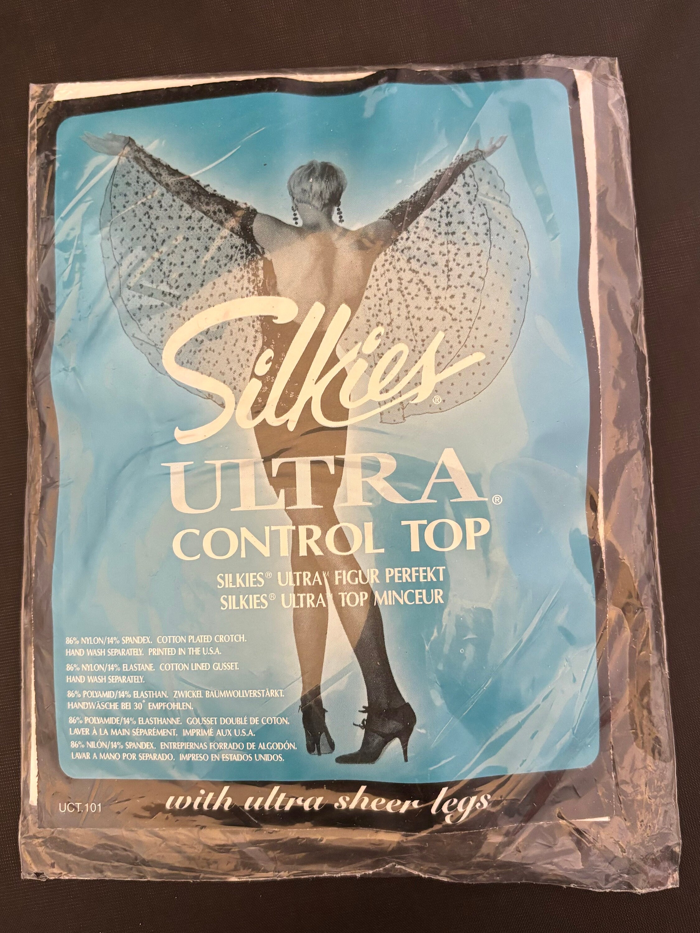 1990's Pantyhose GREY Nylon NOS, Choose Size M / L -silkies Sheer-to ...