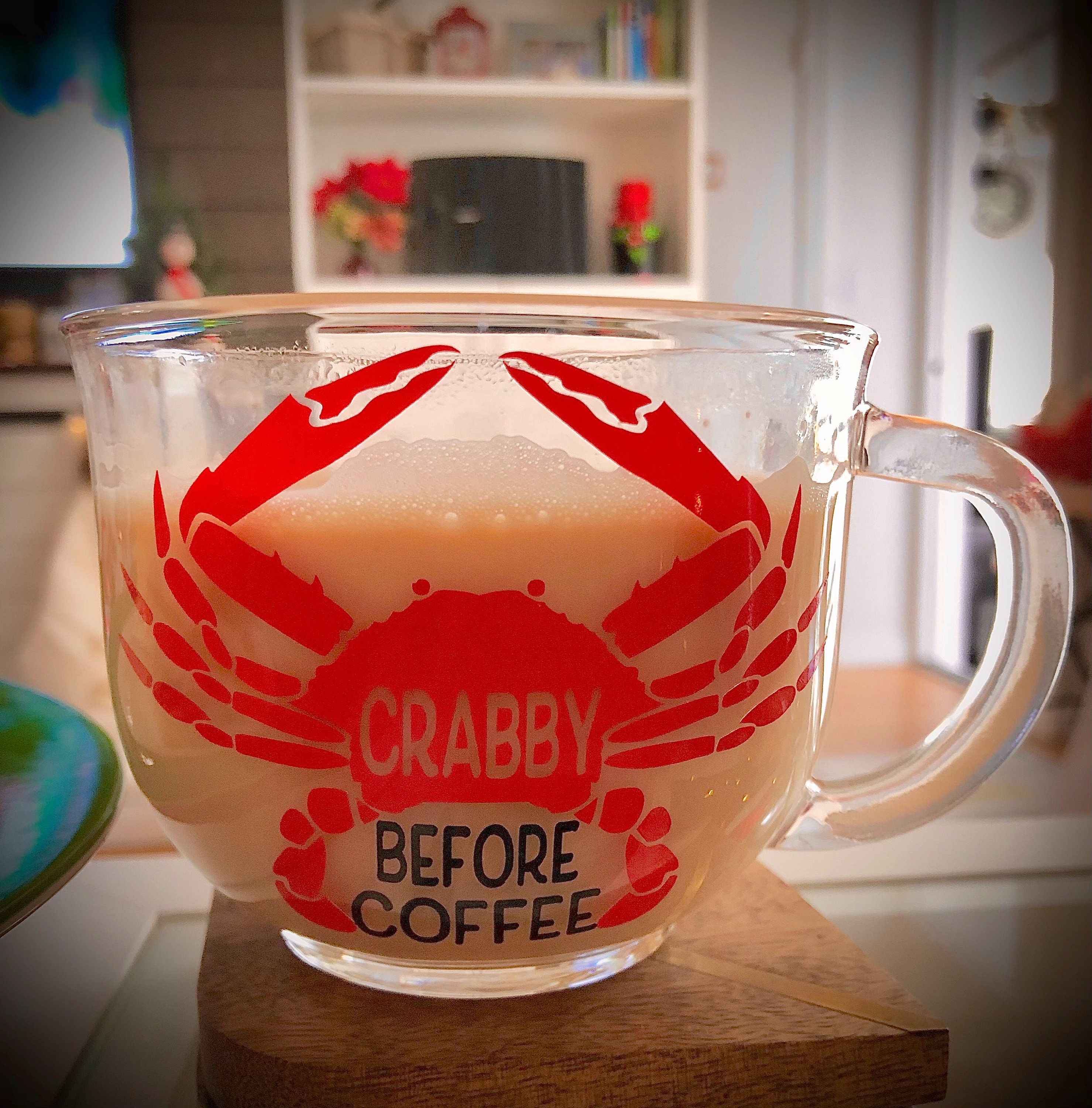 Crabby Before Coffee Mug Crabby Mug Nautical Mug - Etsy UK
