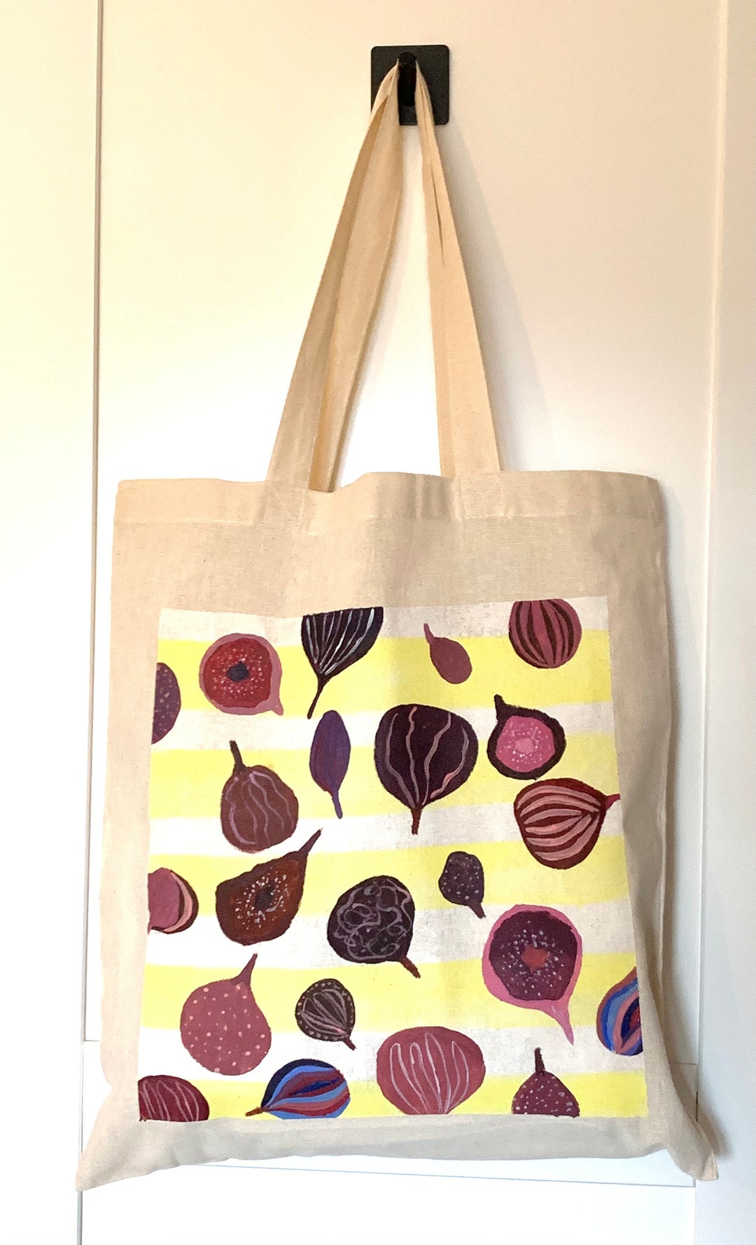 Figs Hand Painted Tote Bag - Etsy