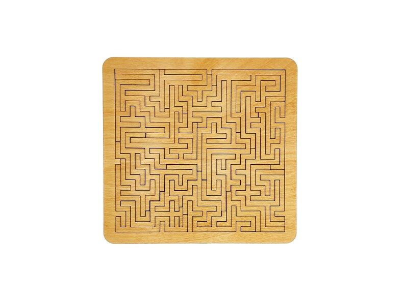 MAZE Wooden Jigsaw Puzzle 41 Pieces Brain Teaser - Etsy