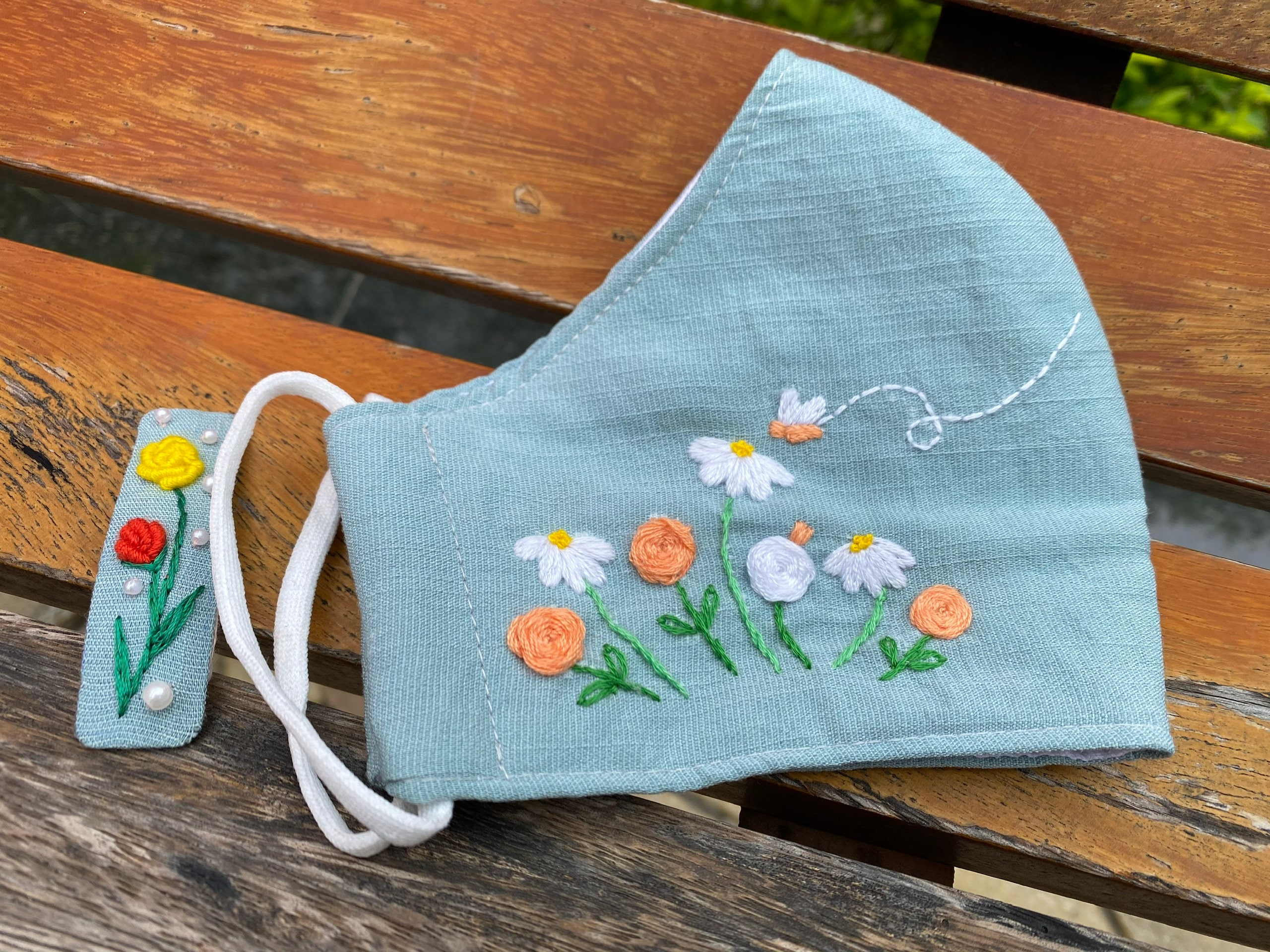 Embroidery Mask, Gift for Her - Etsy