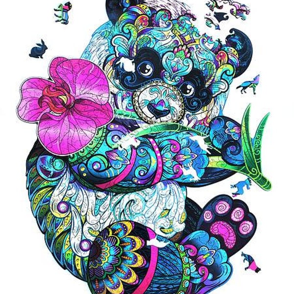 Panda Puzzle - Etsy