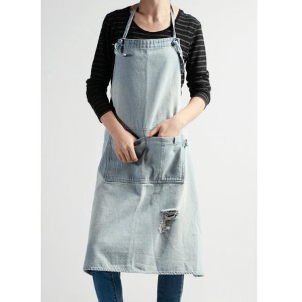 Jean Apron - Etsy