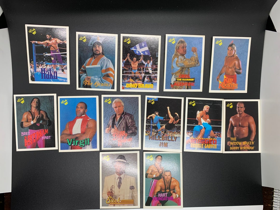 Classic WWF Trading Cards 1990 - Etsy