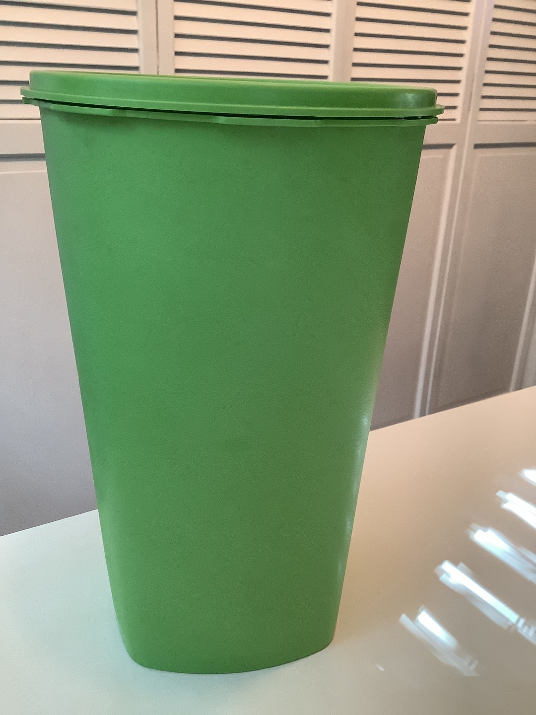 Tupperware Container Tall Lime Green Servalier - Etsy