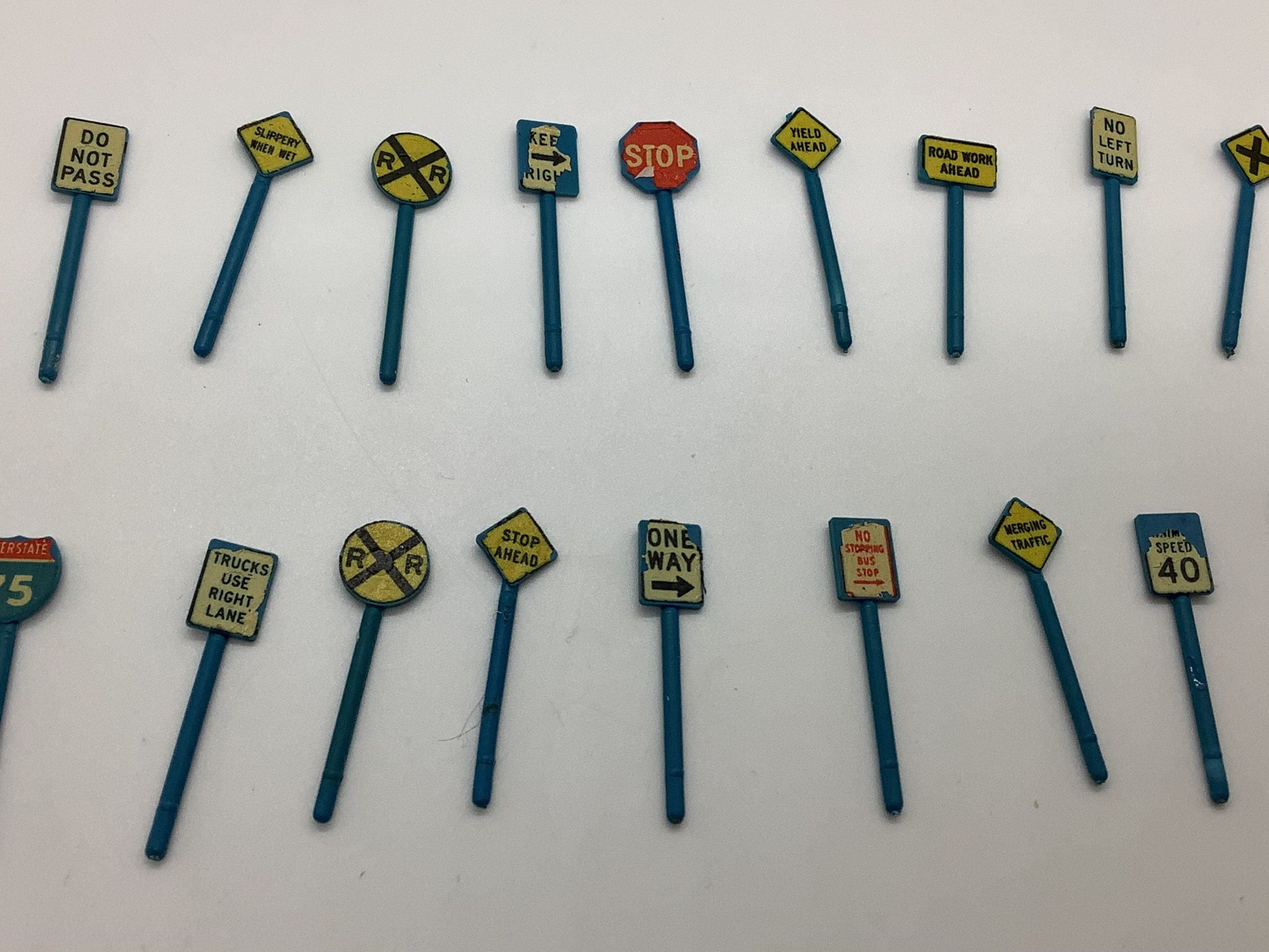 Vintage Toy Street Signs for Railroad, Legos - Etsy